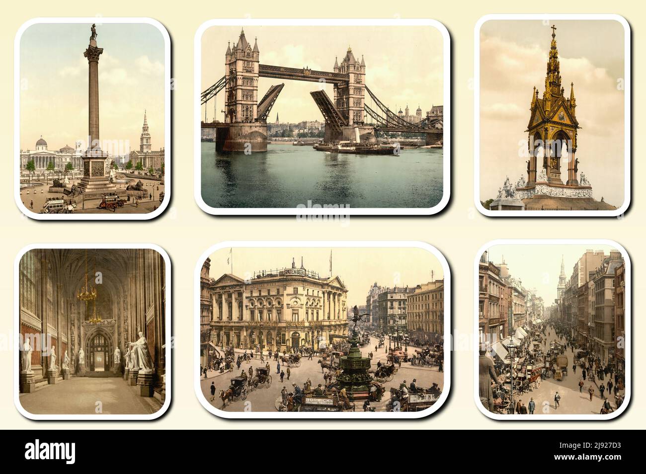 Some rare images of London depicting the main streets and monuments ...