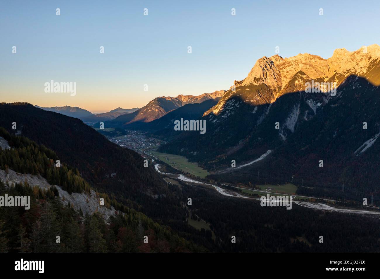 Aerial photo of mittenwald hi-res stock photography and images - Alamy