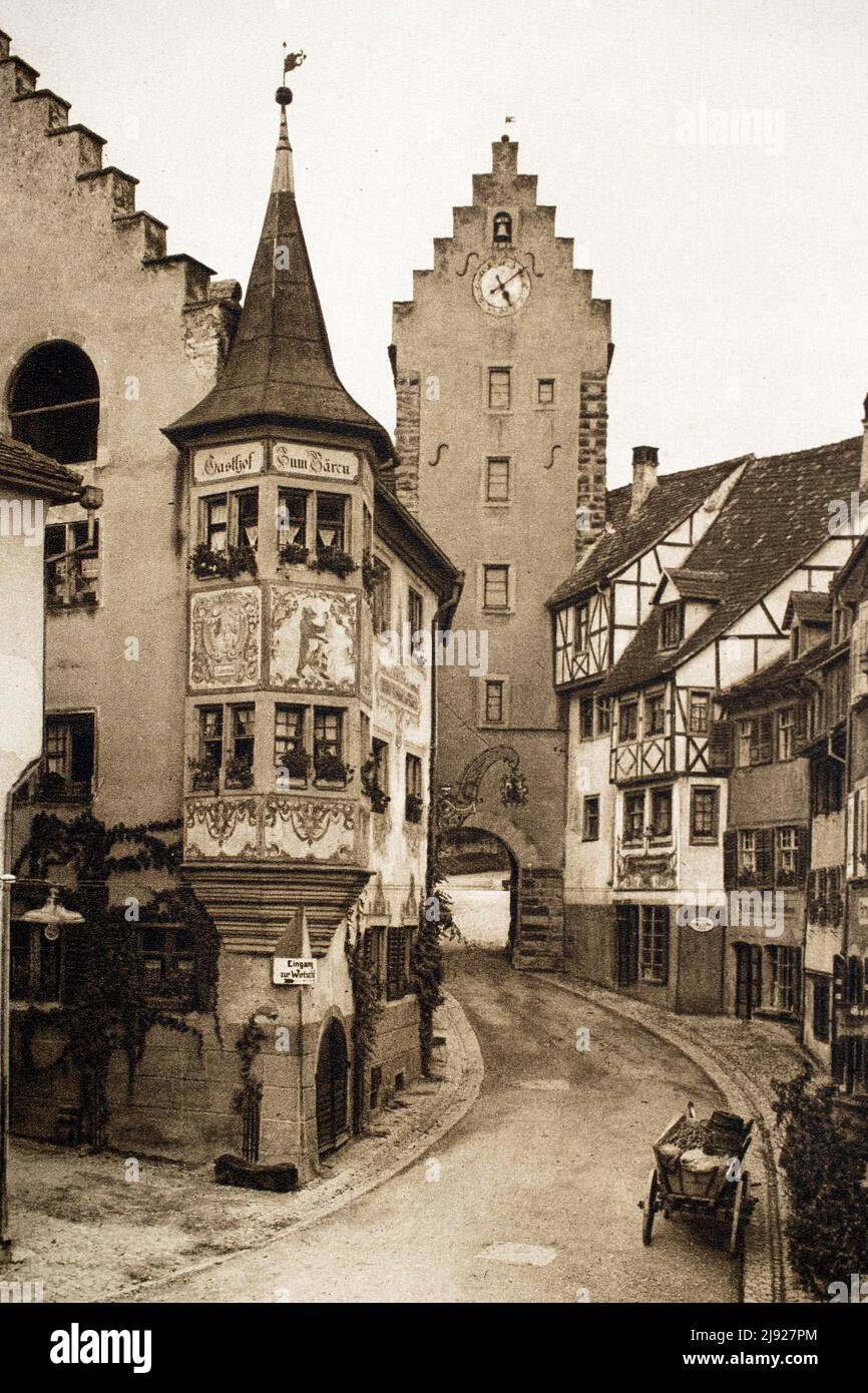 The Upper Gate in Meersburg on Lake Constance, Germany, Architecture ...