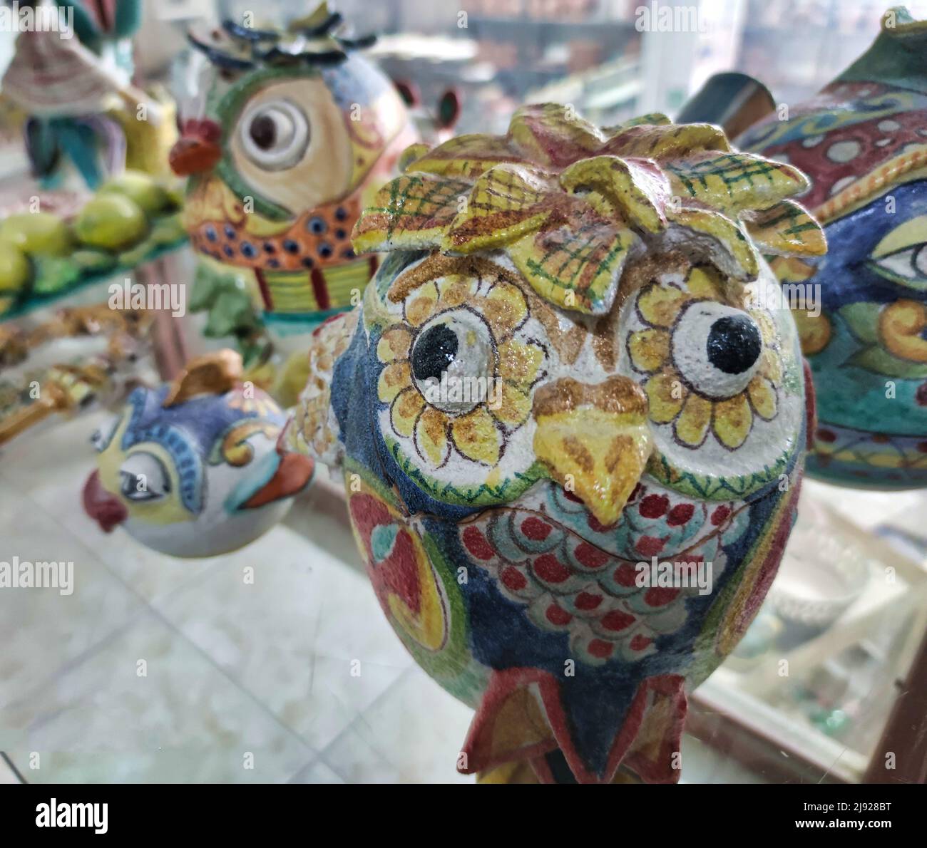 Famous ceramics produced on the Amalfi coast by skilled artisans, Positano, Salerno, Campania ...