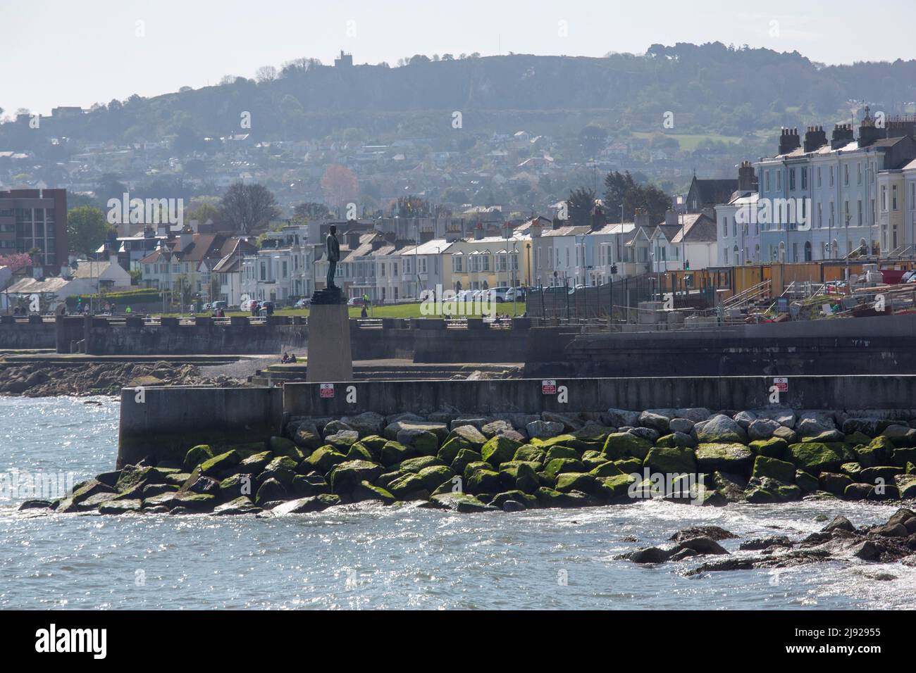 Sun shining on sculptor Mark Richards statue of Roger Casement, 1916 ...