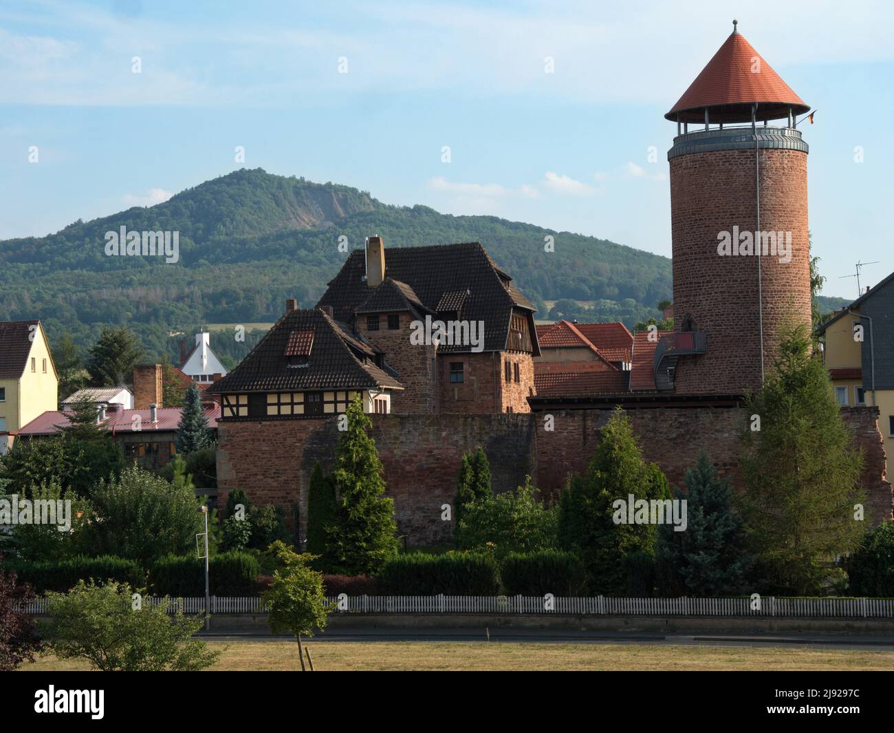 Wendelstein Castle, now a museum, was part of the town fortifications ...