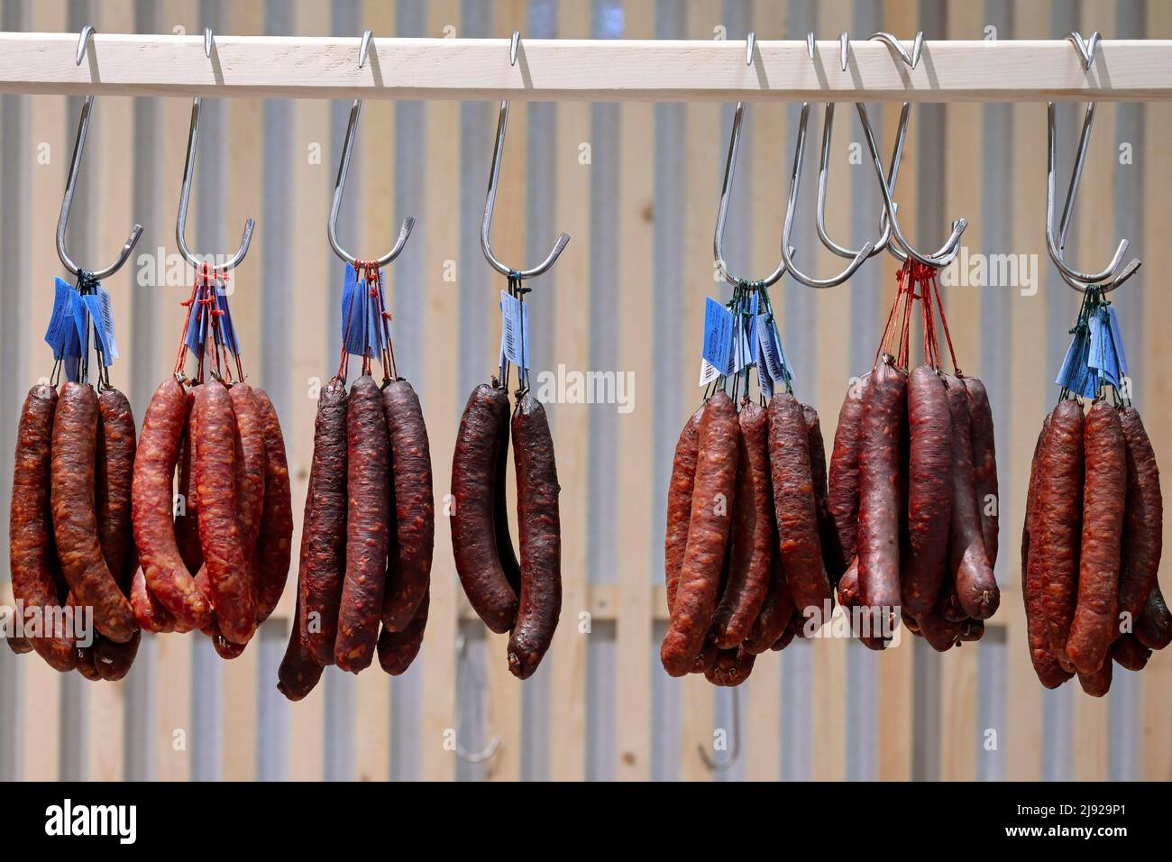 Dry sausages hi-res stock photography and images - Alamy