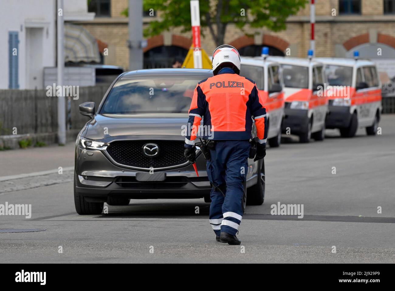 Police check Police officer Stock Photo - Alamy