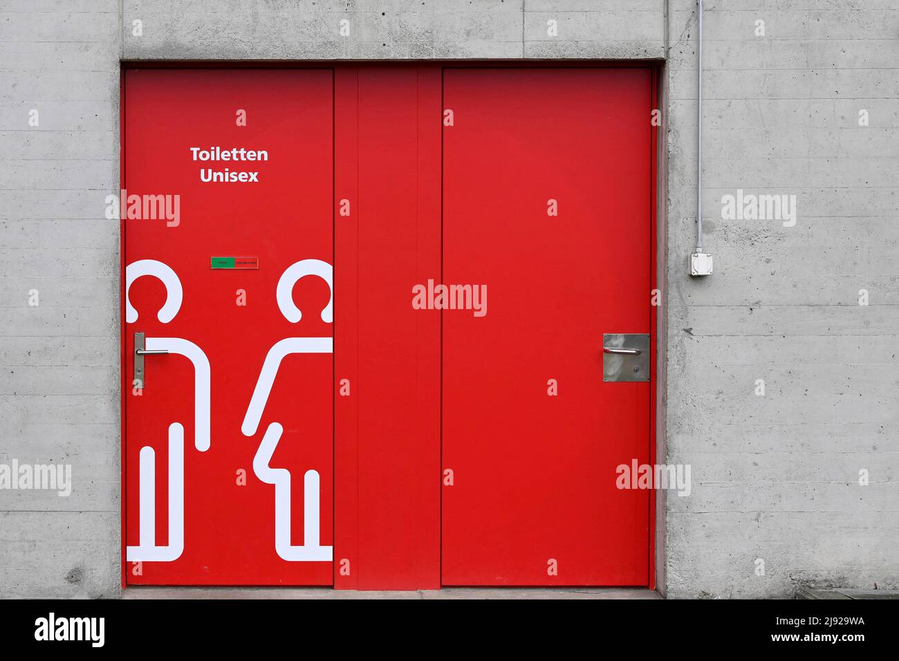 Entrance to toilets unisex Stock Photo - Alamy
