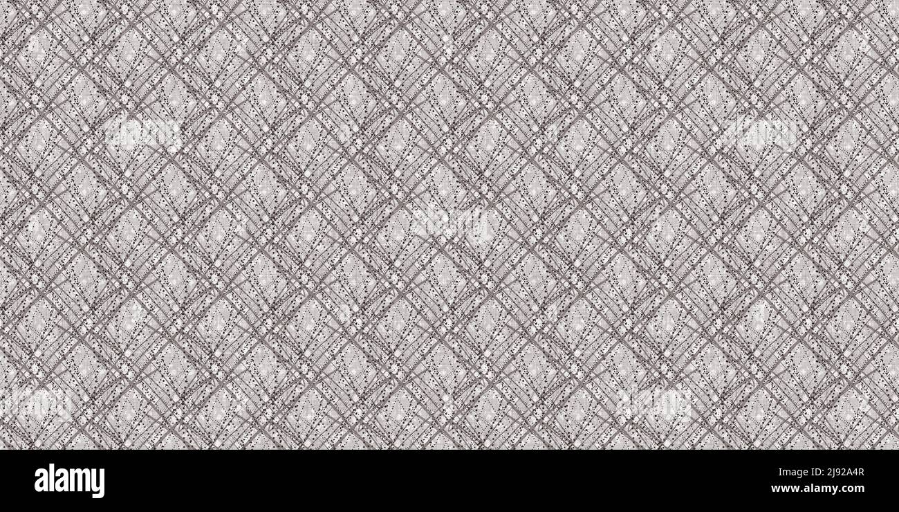 French grey botanical leaf linen seamless border with 2 tone country ...