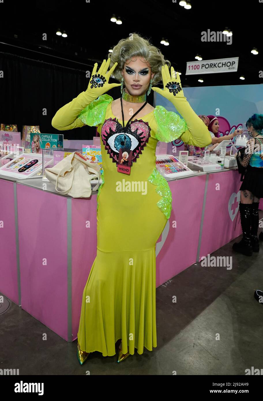 Attendee during the 2022 RuPaul DragCon, Day 3, held at the LA ...