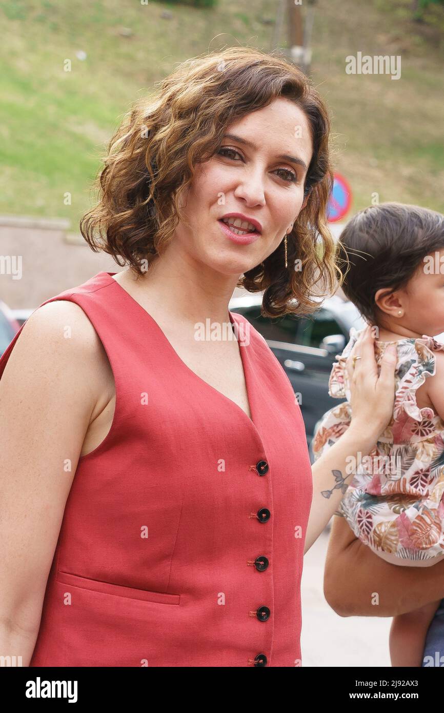 Madrid, Spain. 19th May, 2022. Isabel Díaz Ayuso attends the bullfight ...
