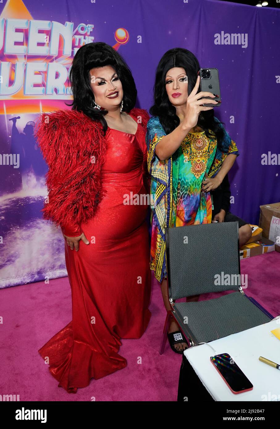 Ada Vox and Rani Ko-HE-Nur during the 2022 RuPaul DragCon, Day 3, held ...