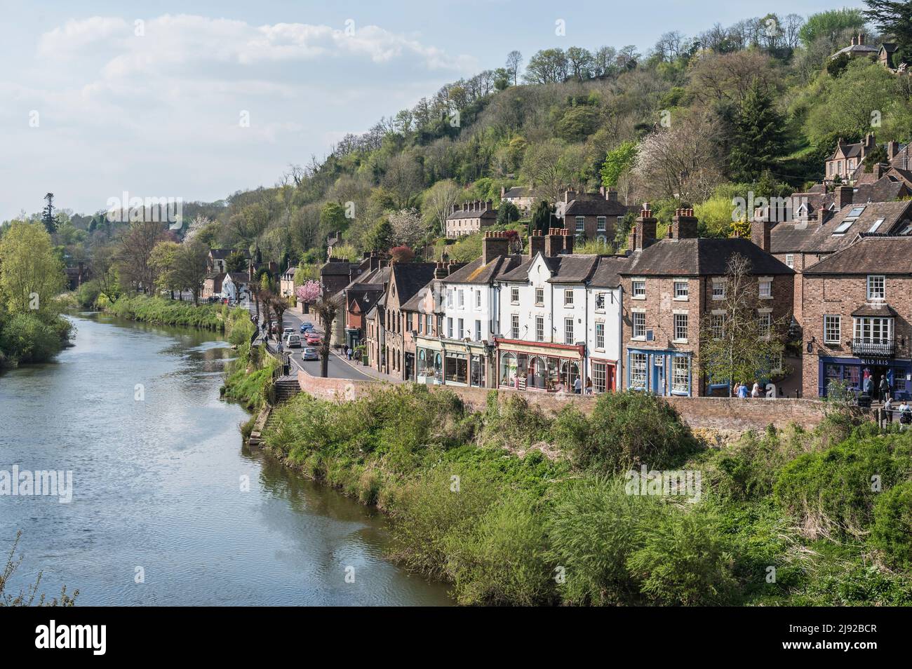 This is of the River Seven looking to the small town of Ironbridge ...
