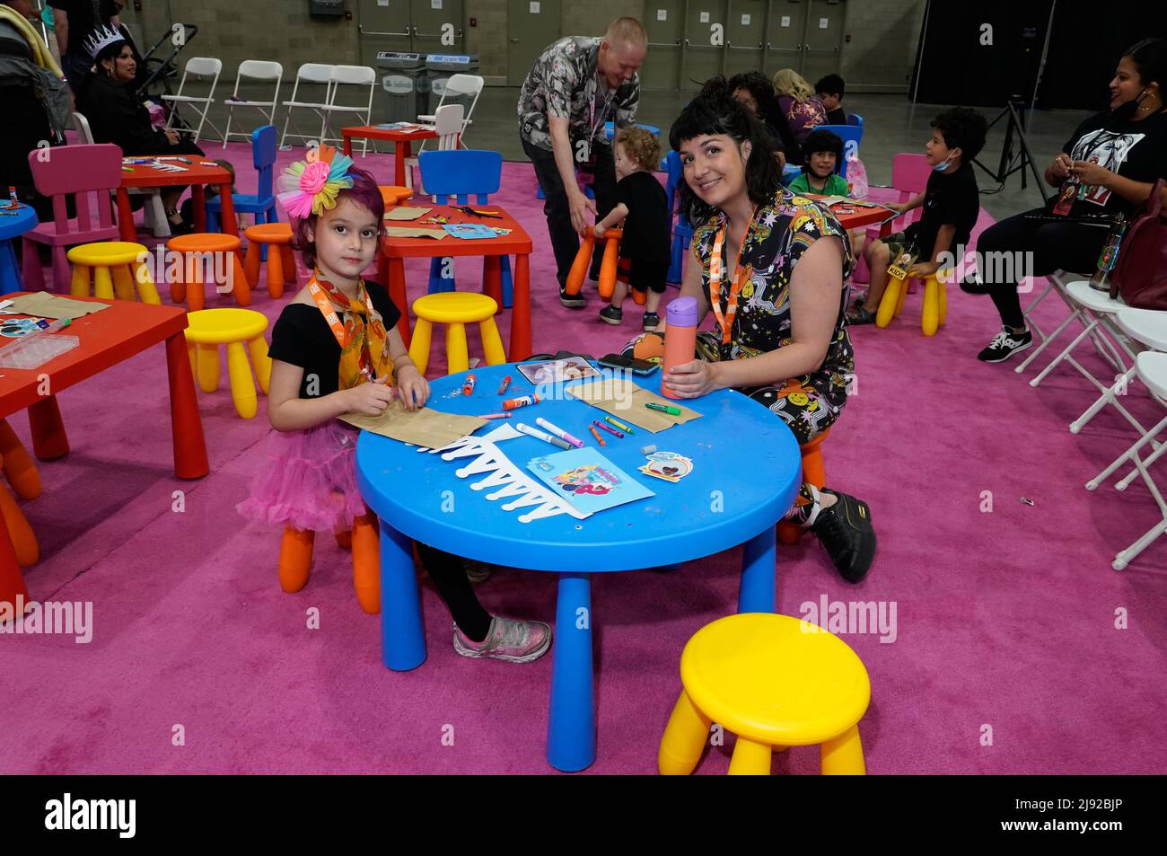 Kids Corner during the 2022 RuPaul DragCon, Day 3, held at the LA ...