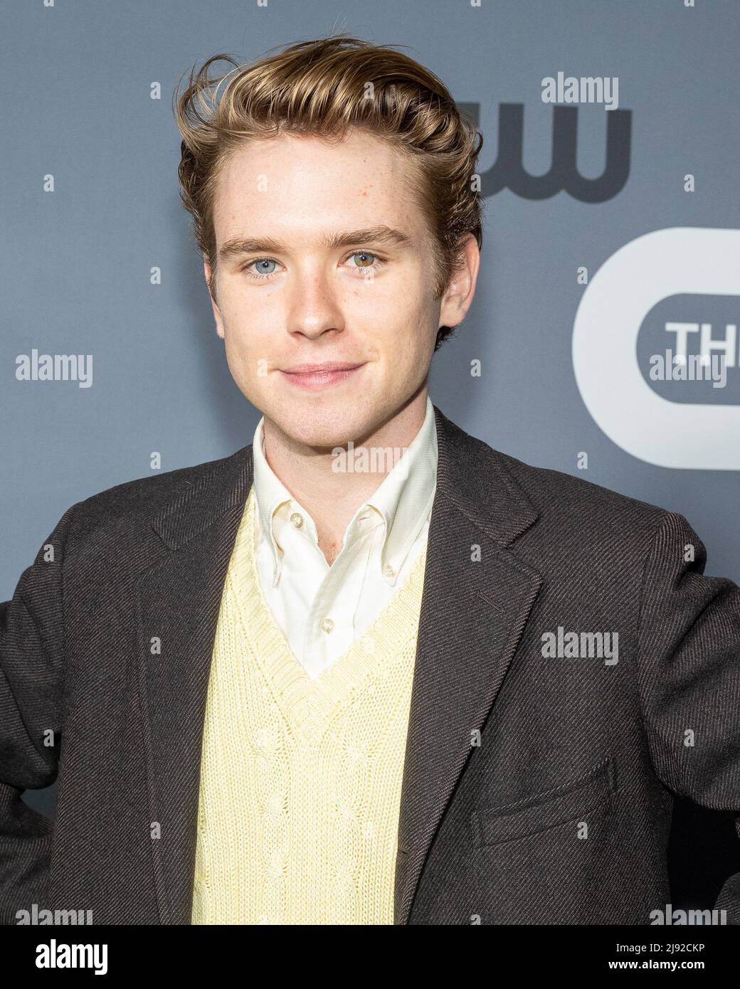 New York, US, May 19, 2022. Oscar Morgan attends The CW Networks’s 2022 ...