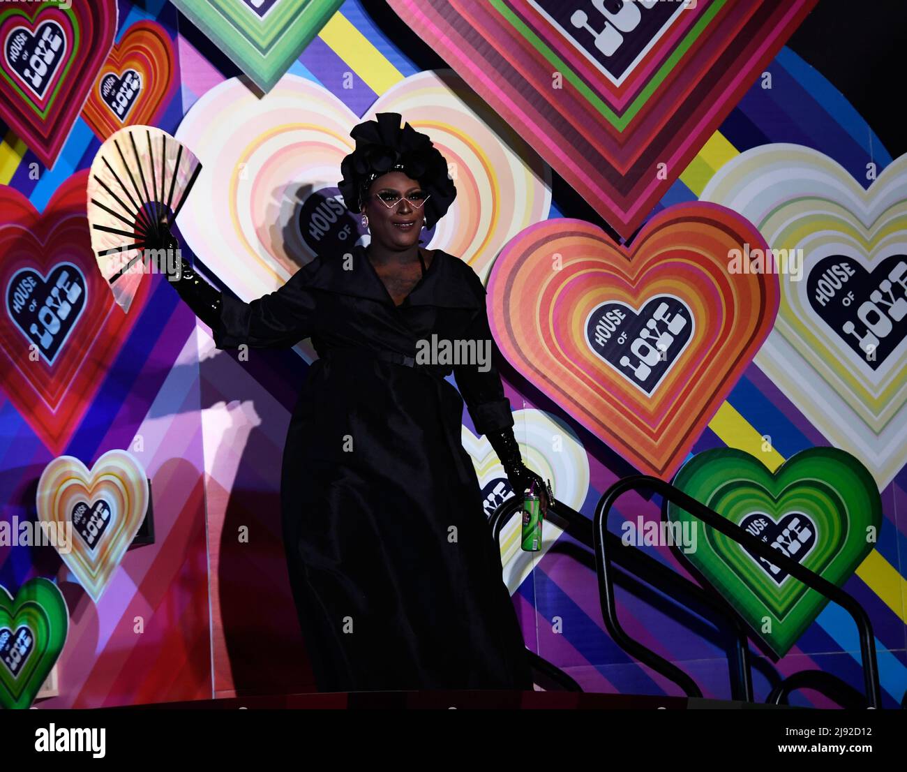Widow Von'du during the 2022 RuPaul DragCon, Day 3, held at the LA ...