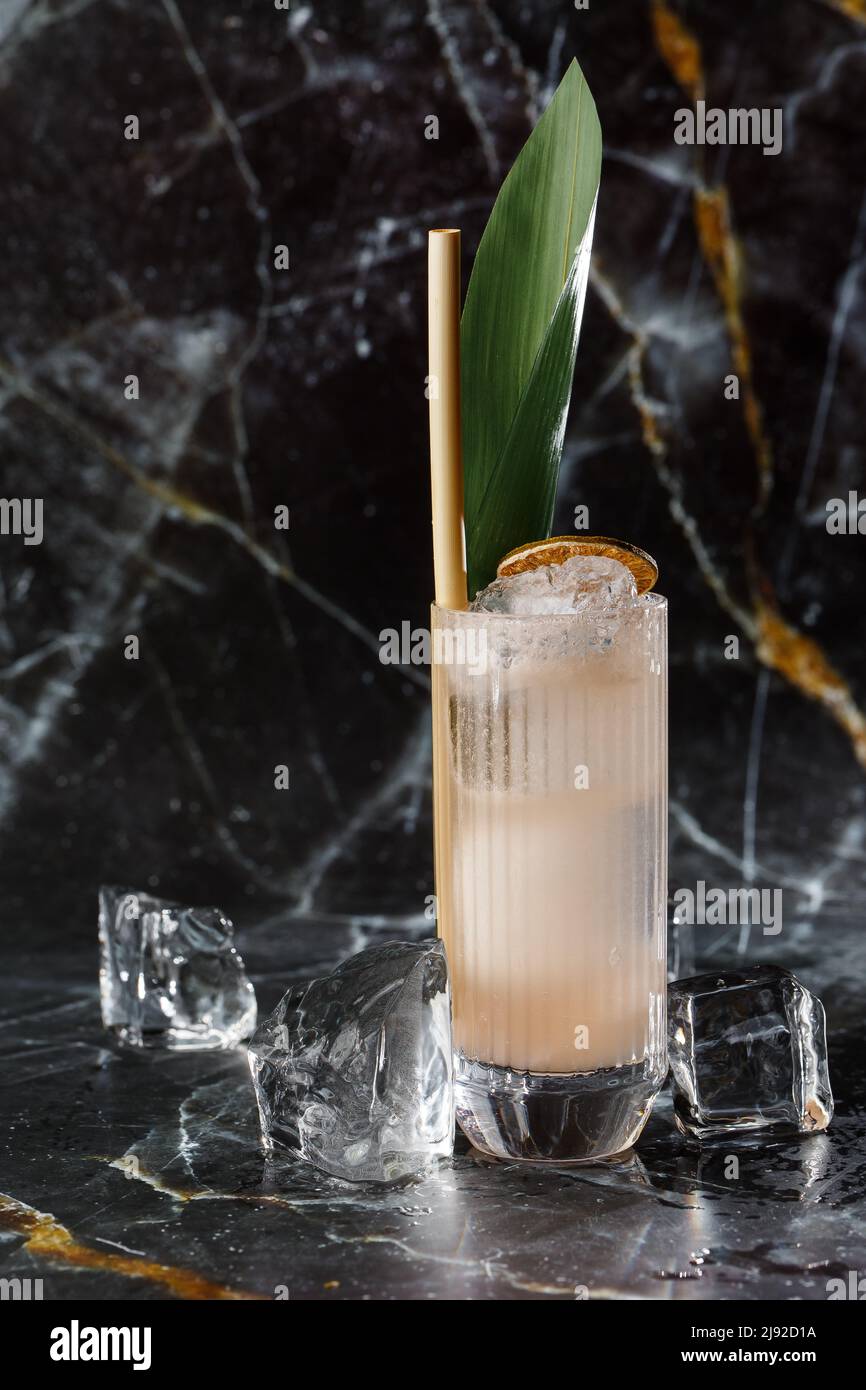 classic cocktail Hemingway decorated with dry lime, Boozy Rum Hemingway ...