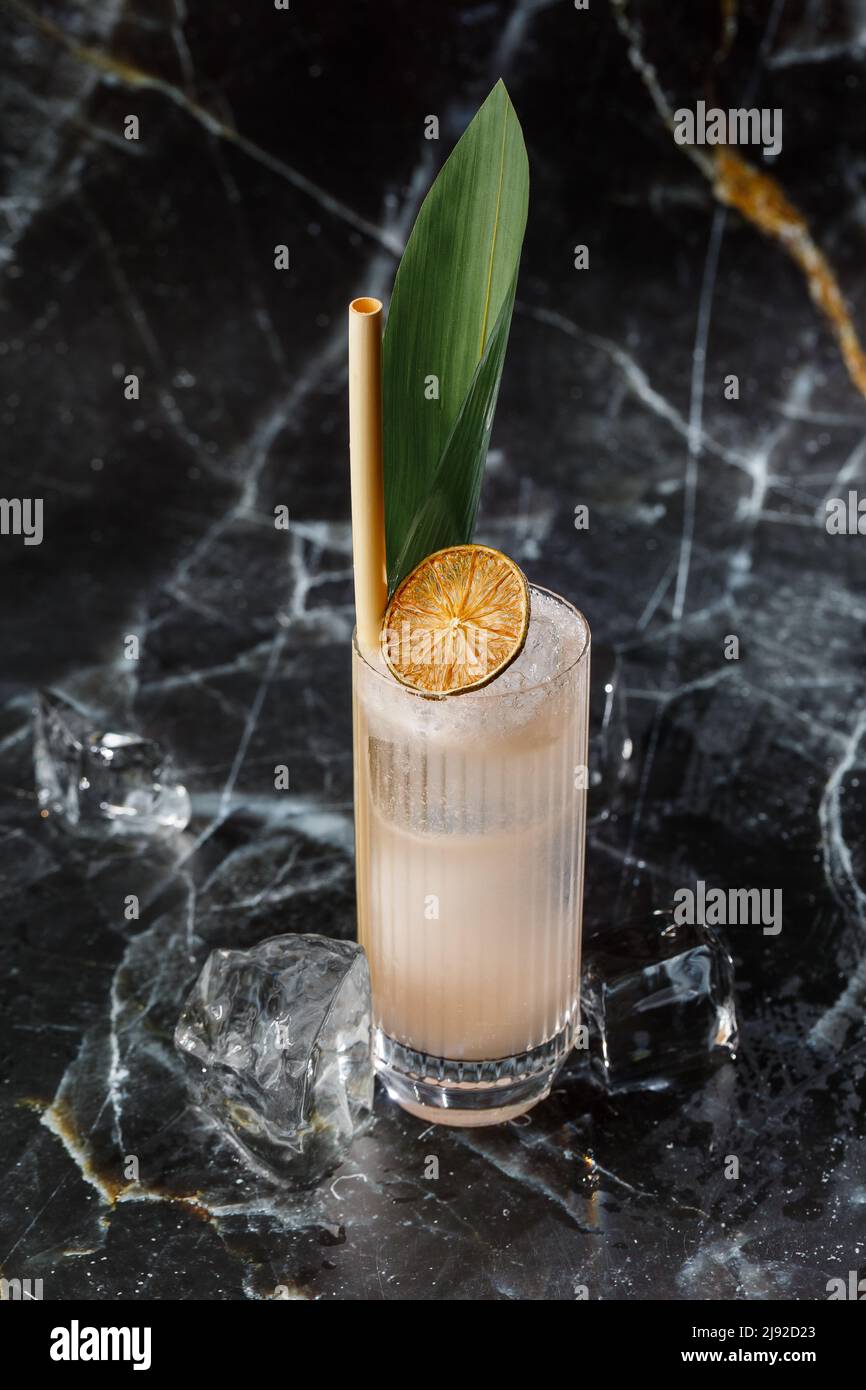 classic cocktail Hemingway decorated with dry lime, Boozy Rum Hemingway ...