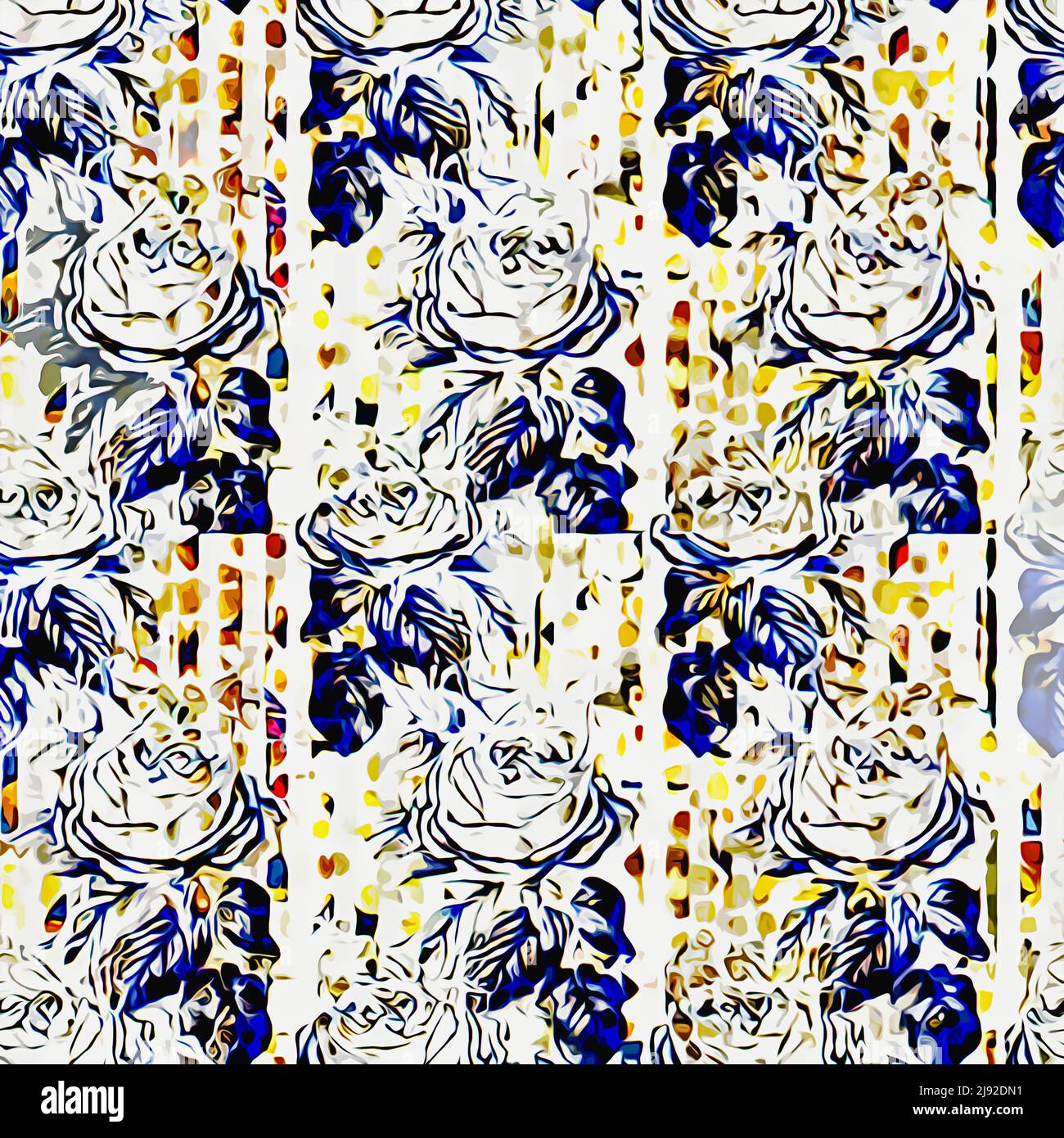 Textile and wallpaper patterns. A printable digital illustration work ...