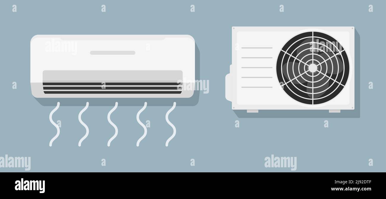 Air flow condition cool background. Air conditioner vent heat flat ...