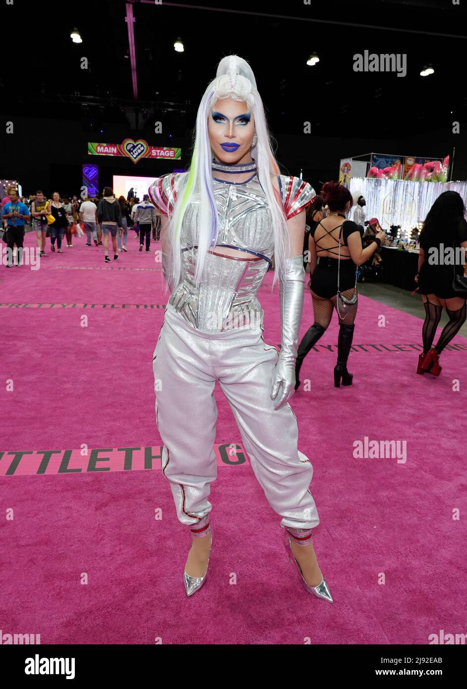 Attendee during the 2022 RuPaul DragCon, Day 3, held at the LA ...