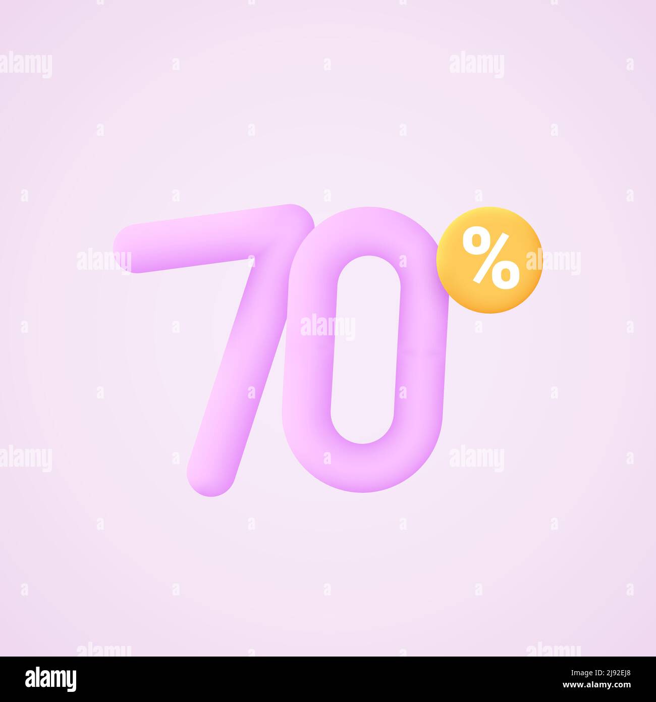 3d number 70 Stock Vector Images - Alamy