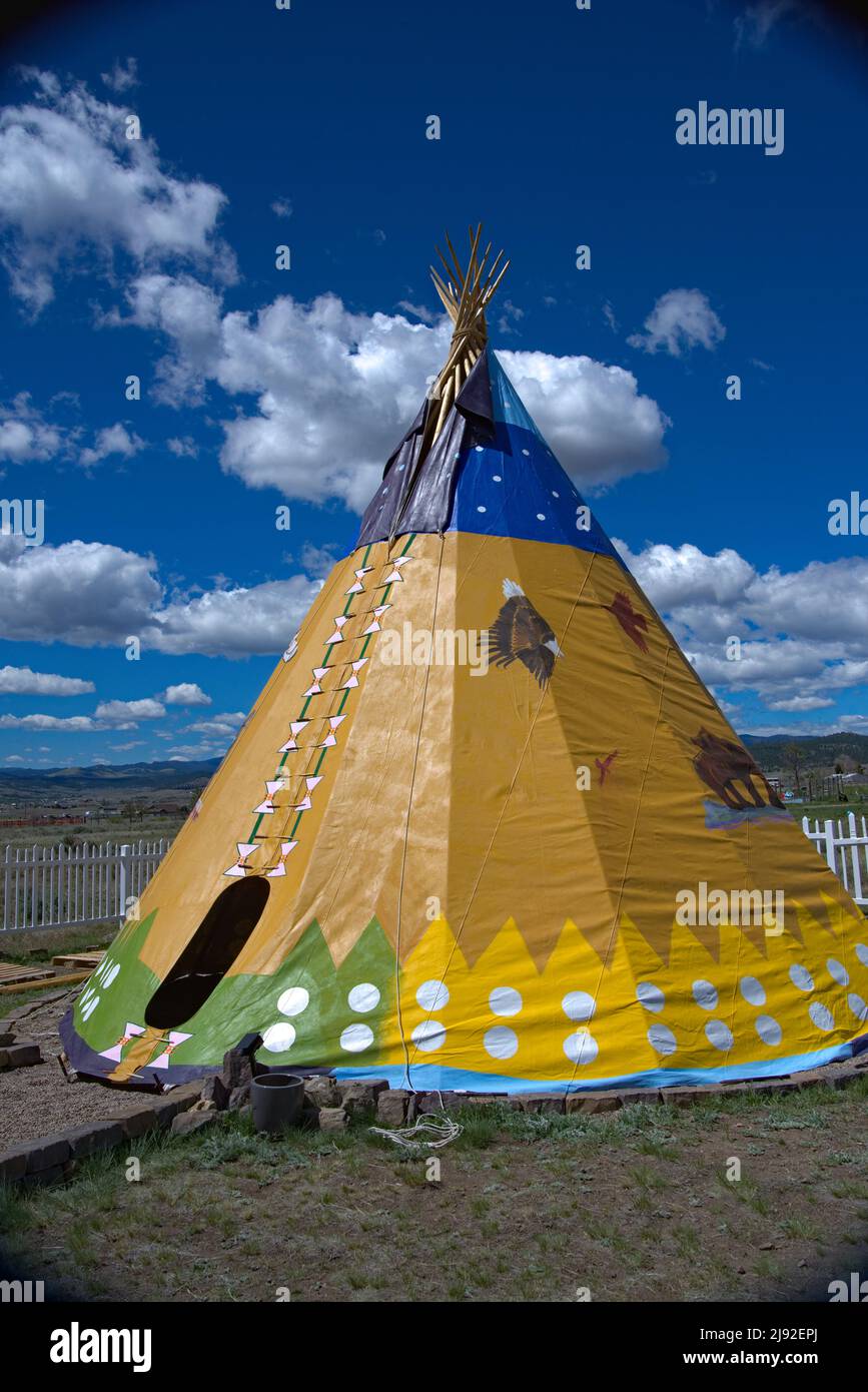 Teepee style hi-res stock photography and images - Alamy