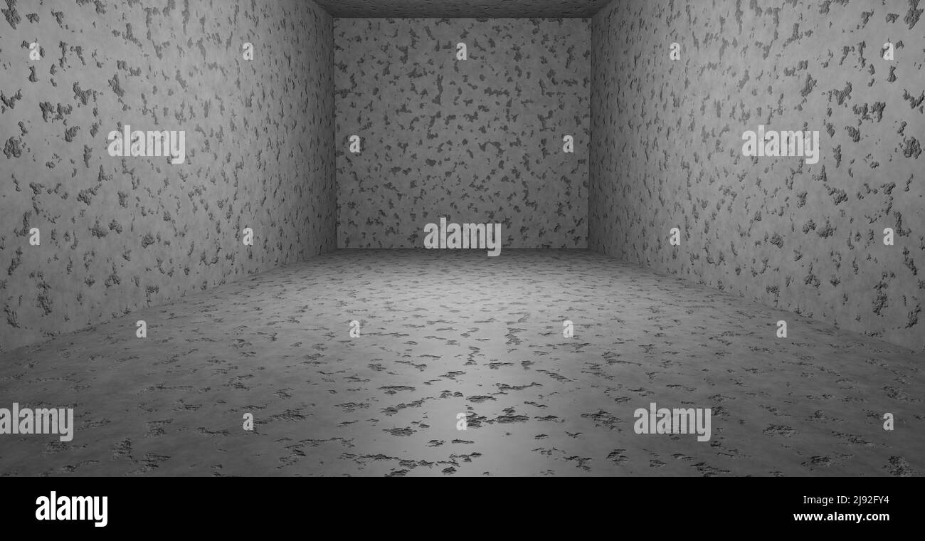 Futuristic empty dark room Black and White Stock Photos & Images - Alamy