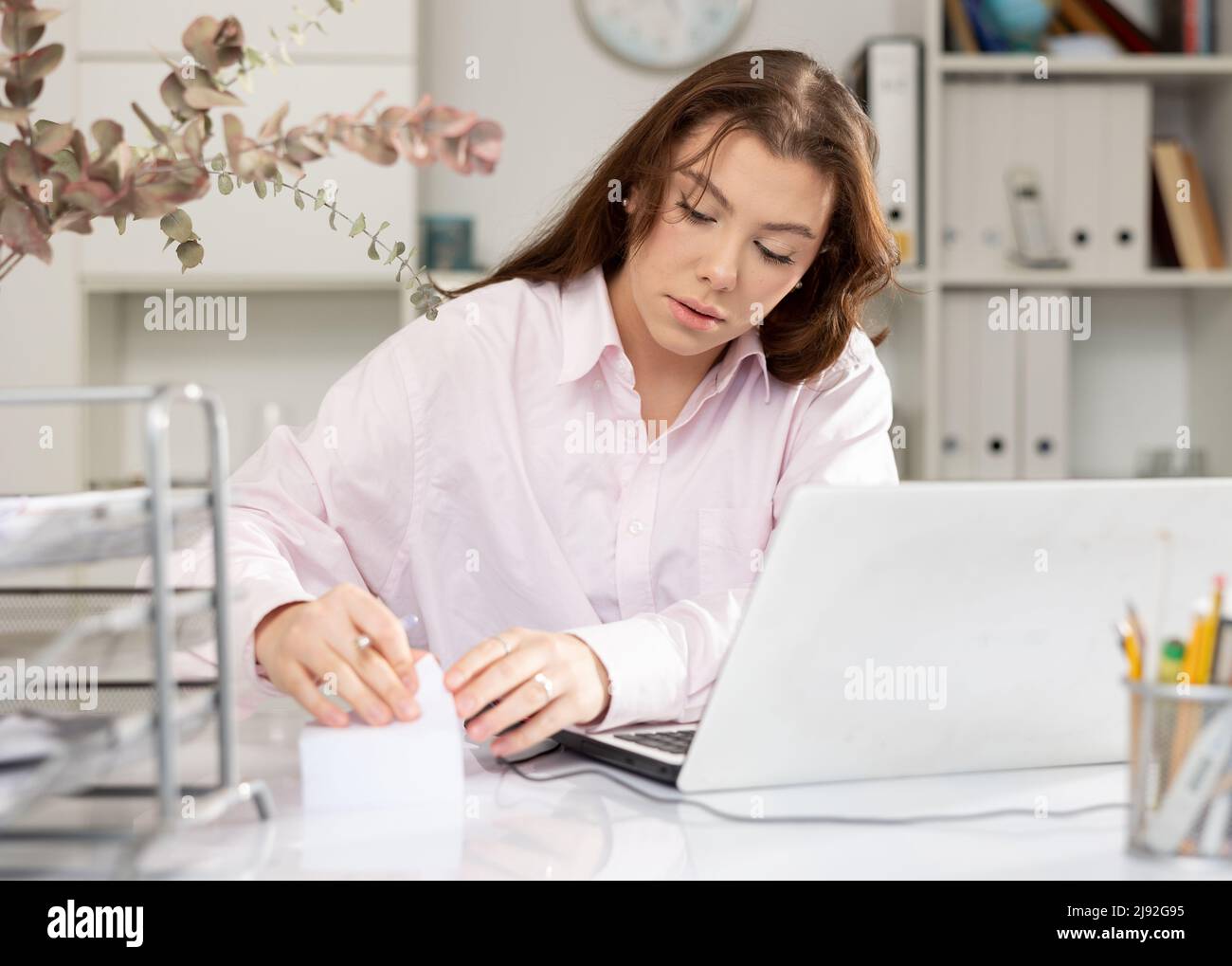 Portrait bookkeeper auditor sitting hi-res stock photography and images ...