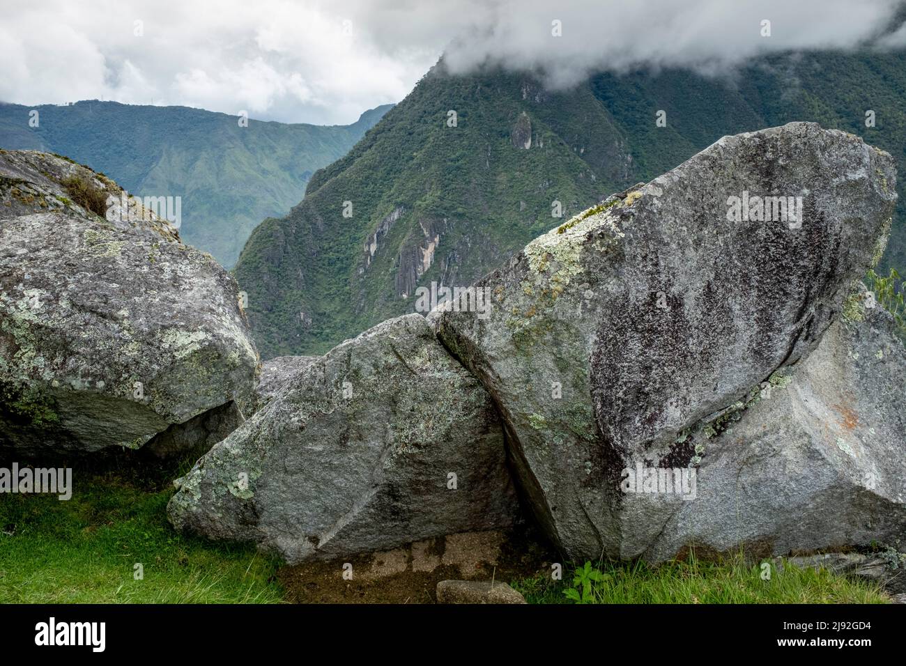 Large Rocks At Machu Picchu, Urubamba Province, Peru Stock Photo - Alamy