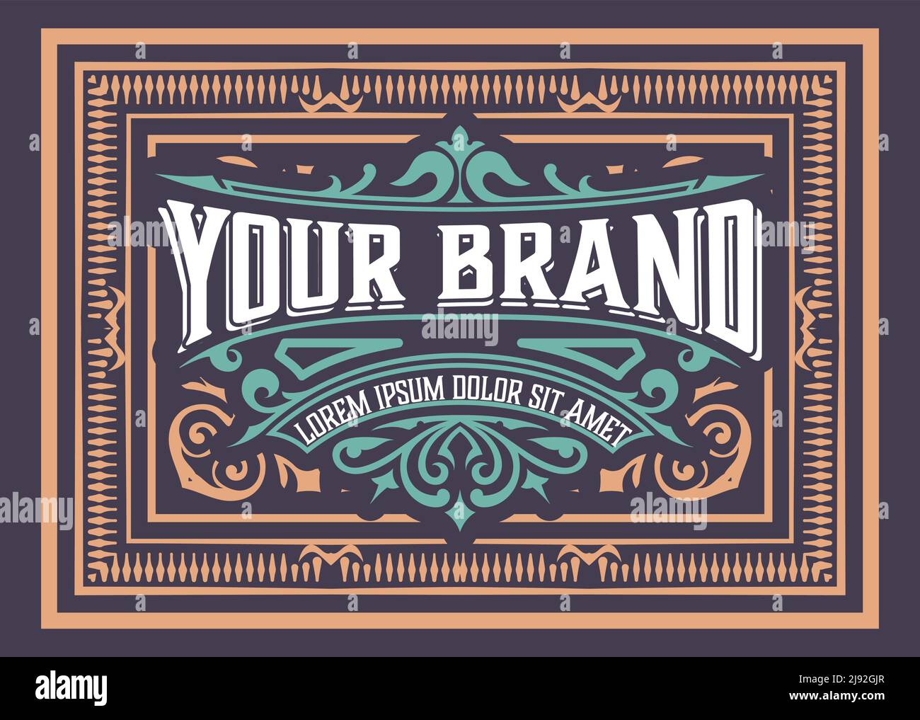 Western card with vintage style Stock Vector Image & Art - Alamy