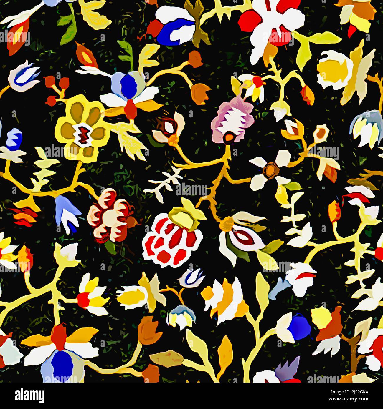 Textile and wallpaper patterns. A printable digital illustration work ...