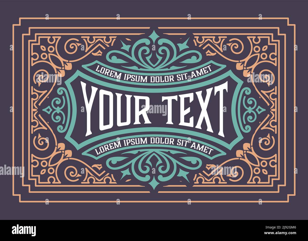 Western card with vintage style Stock Vector Image & Art - Alamy