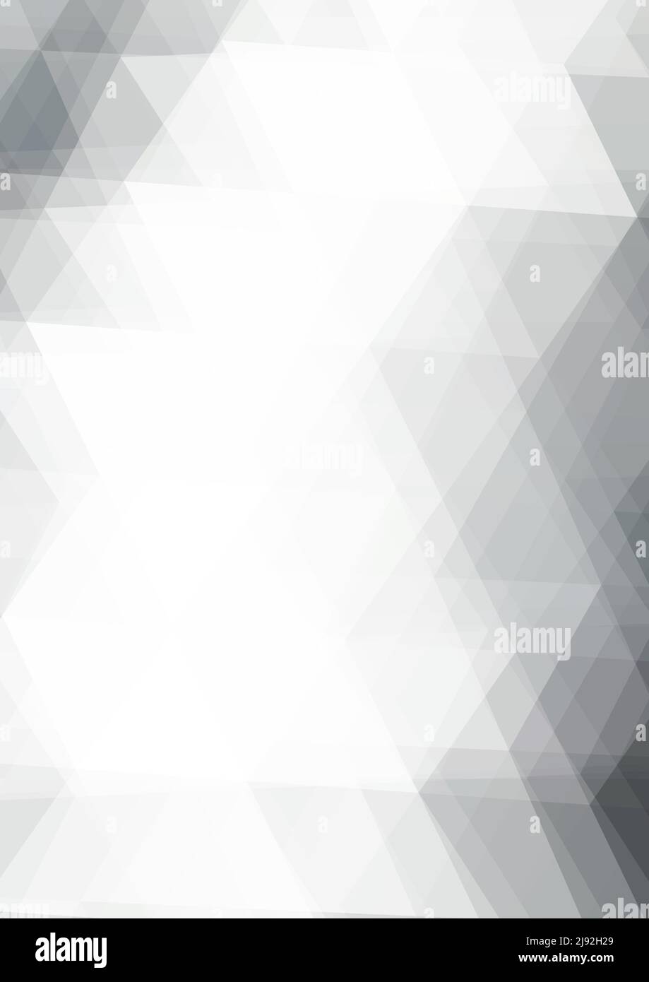Abstract subtle black-and-white background textured by triangles. Vector graphic pattern Stock ...