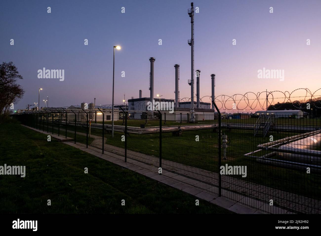 23.04.2022, Rehden, Lower Saxony, Germany - Rehden natural gas storage ...