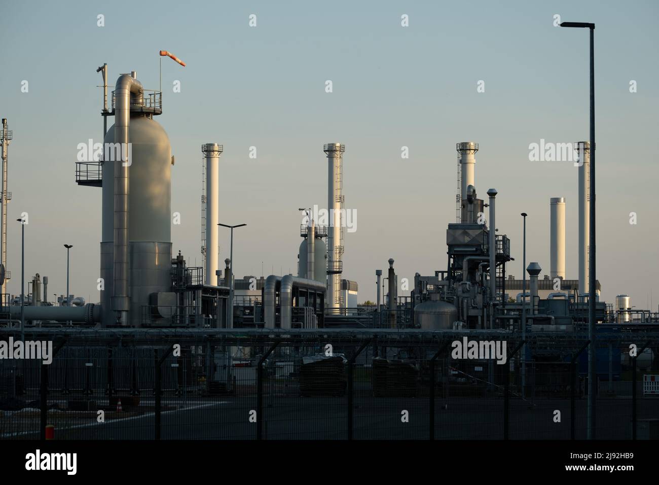 23.04.2022, Rehden, Lower Saxony, Germany - Rehden natural gas storage ...