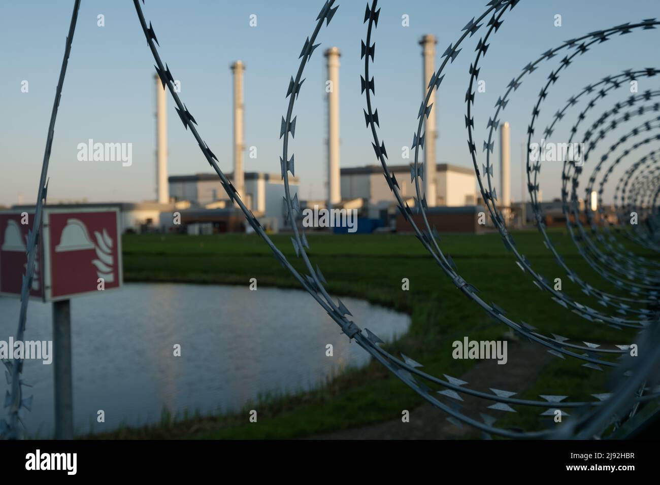 23.04.2022, Rehden, Lower Saxony, Germany - Rehden natural gas storage ...