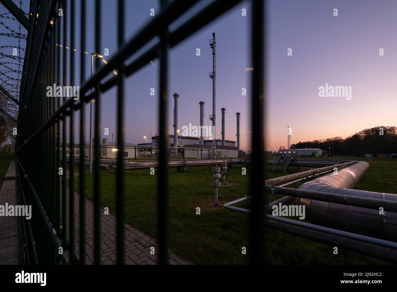 23.04.2022, Rehden, Lower Saxony, Germany - Rehden natural gas storage ...