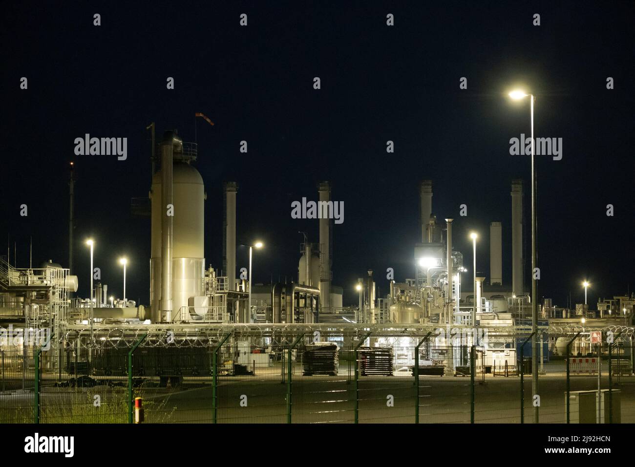 23.04.2022, Rehden, Lower Saxony, Germany - Rehden natural gas storage ...