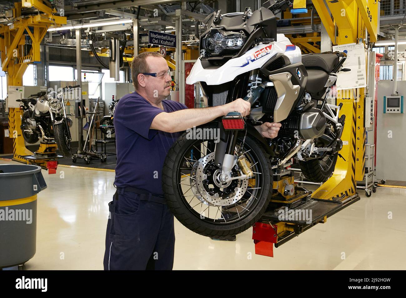 26.04.2022, Berlin, Berlin, Germany - Production of type R 1250 ...