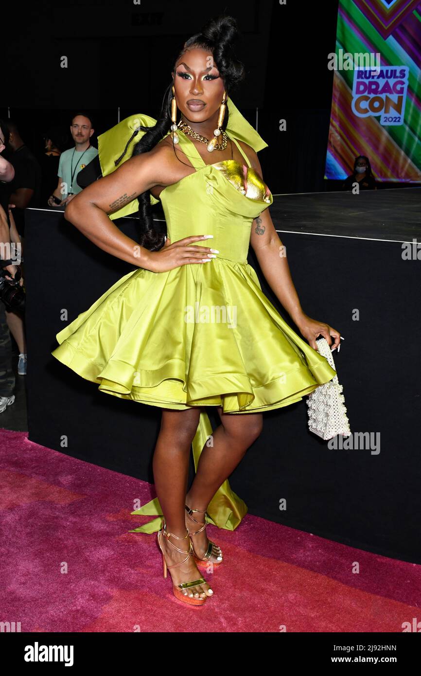 Shea Coule poses during the 2022 Rupaul DragCon, Day 1, held at the LA Convention Center in Los ...
