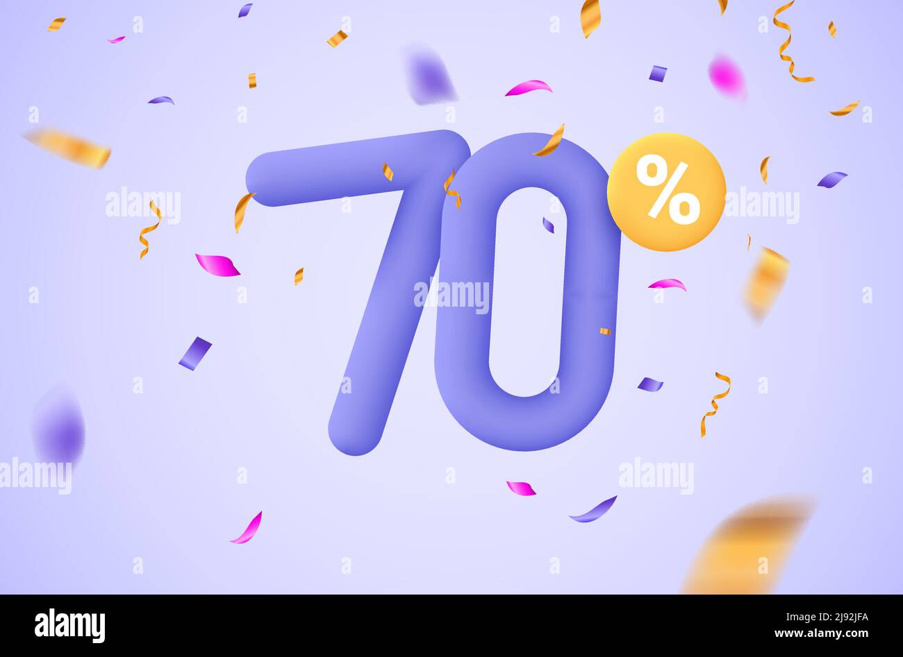 70 percent discount vector illustration 3d mega loyalty. 70 percent ...