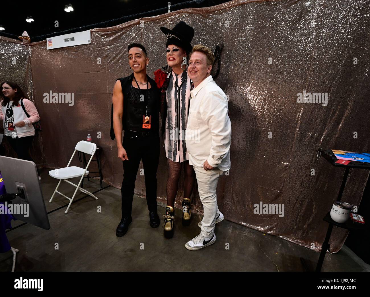 Thorgy Thor during the 2022 RuPaul DragCon, Day 2, held at the LA ...