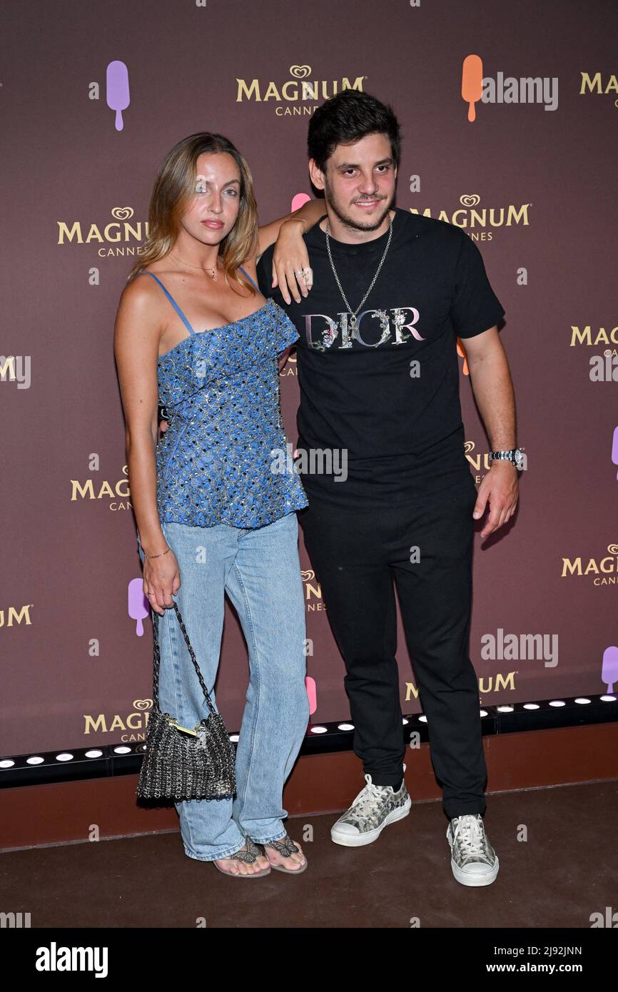 Cannes, France on May 19, 2022. Carla Ginola, Adrien Rosenpick ...