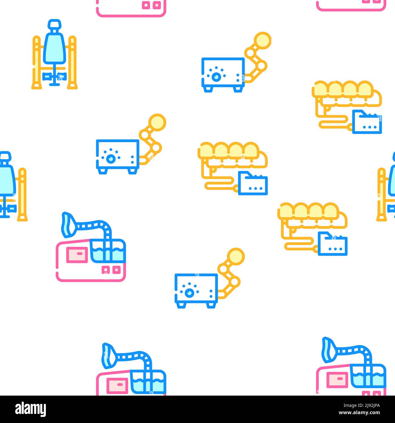 Physical Therapy Aid Vector Seamless Pattern Stock Vector Image & Art ...