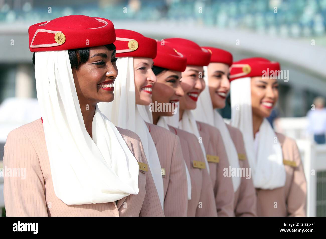 Emirates flight attendants hi-res stock photography and images - Alamy