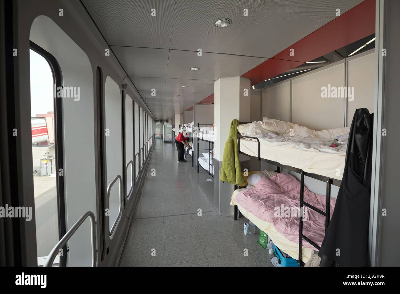 01.04.2022, Berlin, Berlin, Germany - DEU - Ukraine arrival center at ...