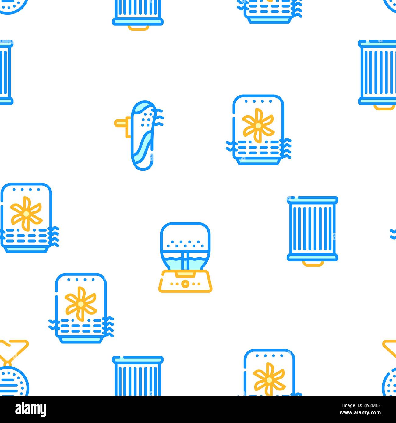 Air Filter Accessory Vector Seamless Pattern Stock Vector Image & Art ...