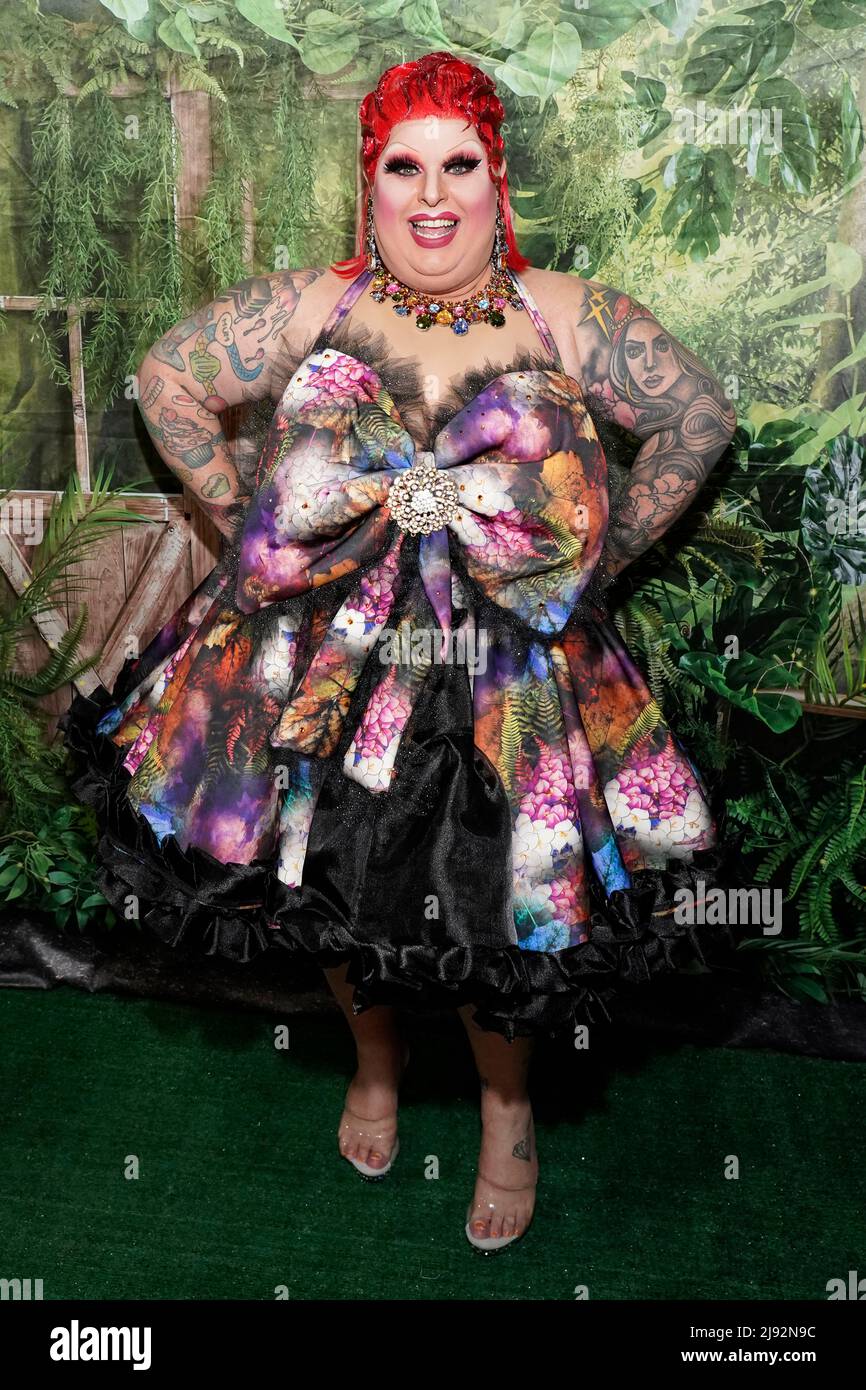 Maxi Shield poses during the 2022 Rupaul DragCon, Day 1, held at the LA ...