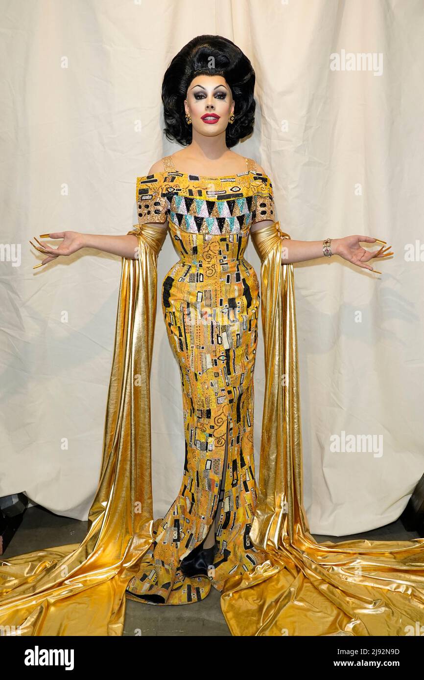 Etcetera Etcetera poses during the 2022 Rupaul DragCon, Day 1, held at ...