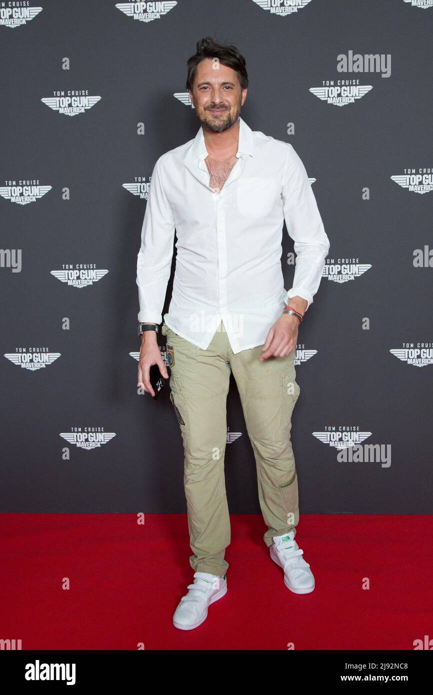 Vincent Cerutti attends 'Top Gun Maverick' Paris film premiere at UGC ...