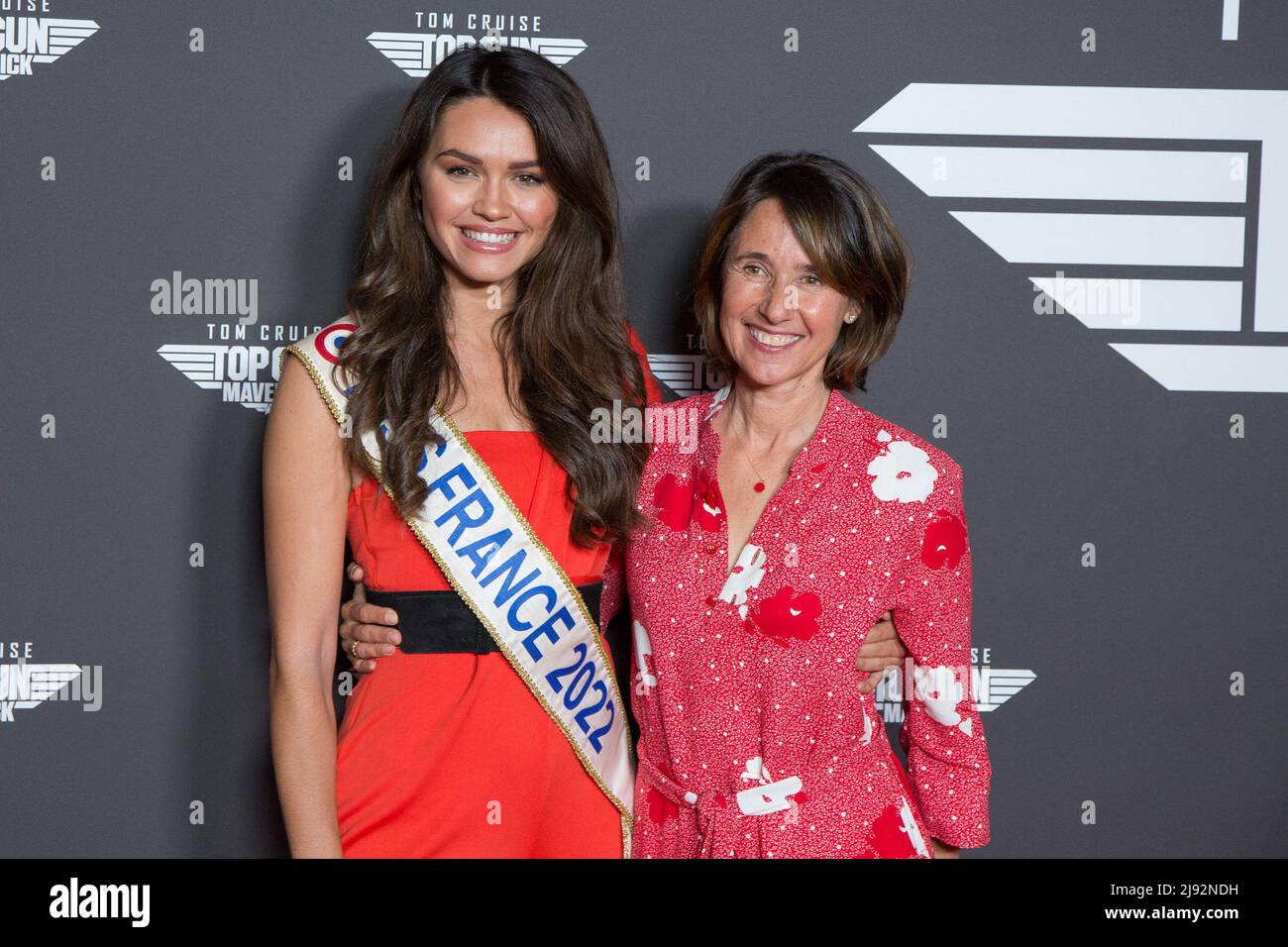 Diane Leyre, Miss France 2022, Alexia Laroche-Joubert attend 'Top Gun ...