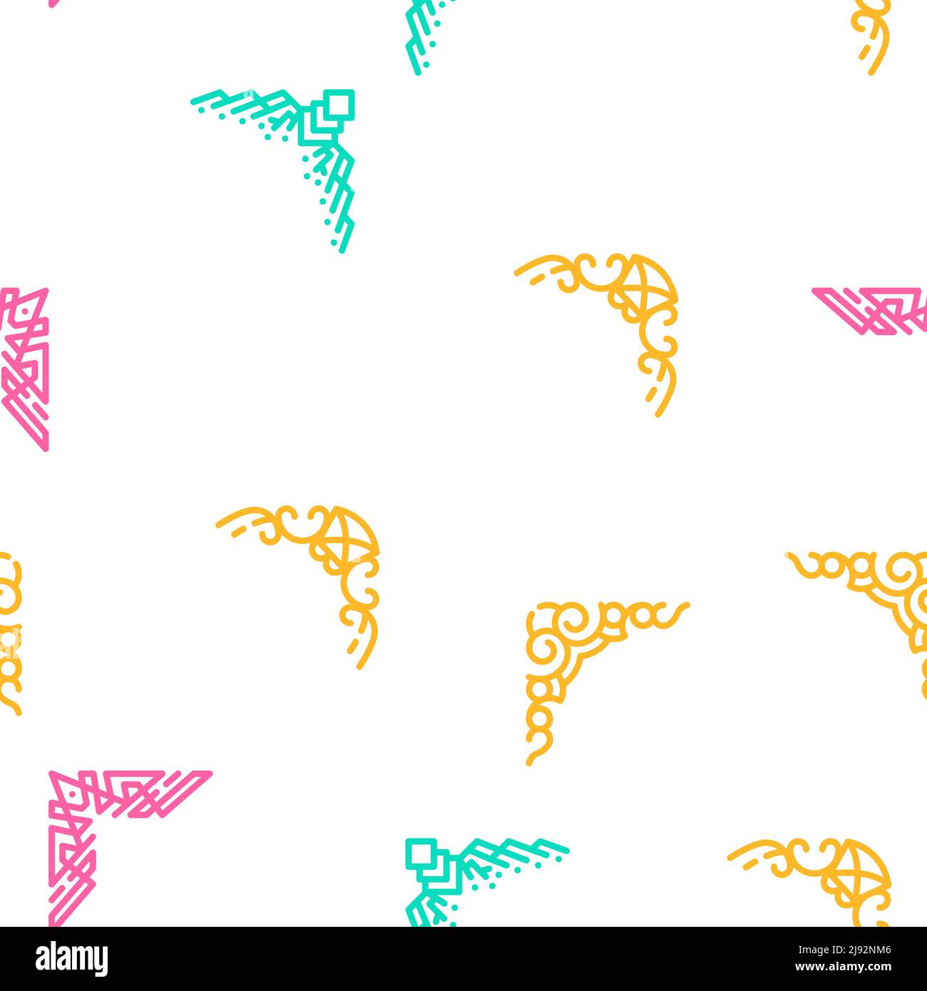 Corner Decoration Vector Seamless Pattern Stock Vector Image & Art - Alamy